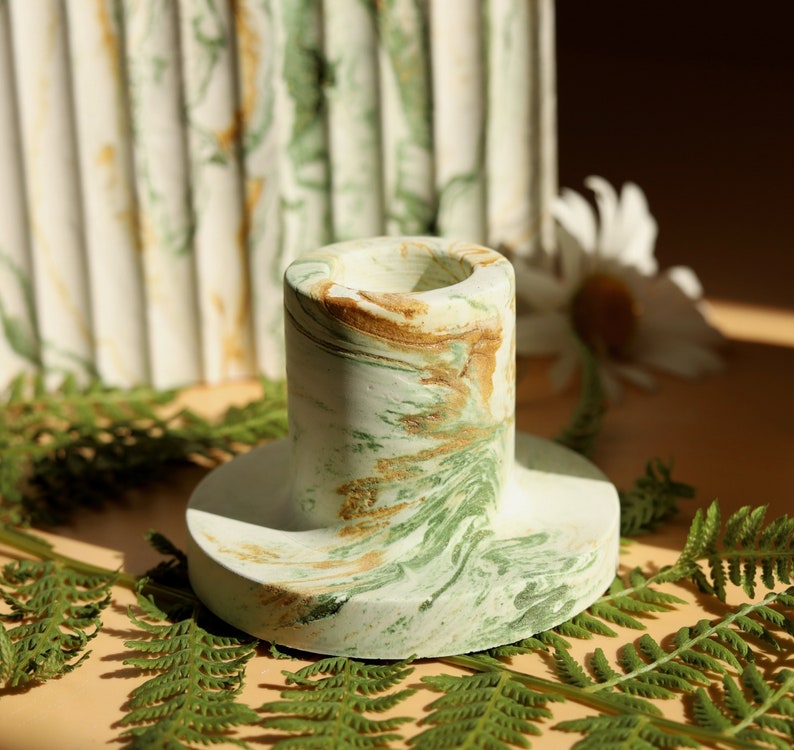 Concrete Gift Set Arch Tray Square Planter Candlestick Holder - Etsy