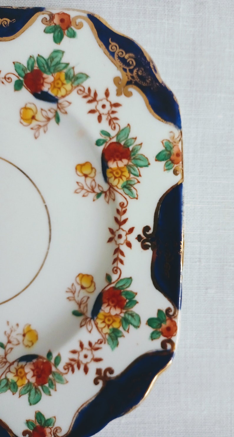 Vintage Wetley Sampson Smith, Set of Four 1930s Small Tea Plates ...