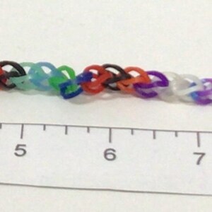 Rainbow Rubber Band Necklace,kids Braided Necklace,choker Style,size ...