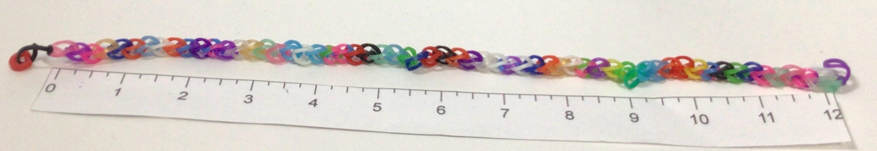 Rainbow Rubber Band Necklace,kids Braided Necklace,choker Style,size ...
