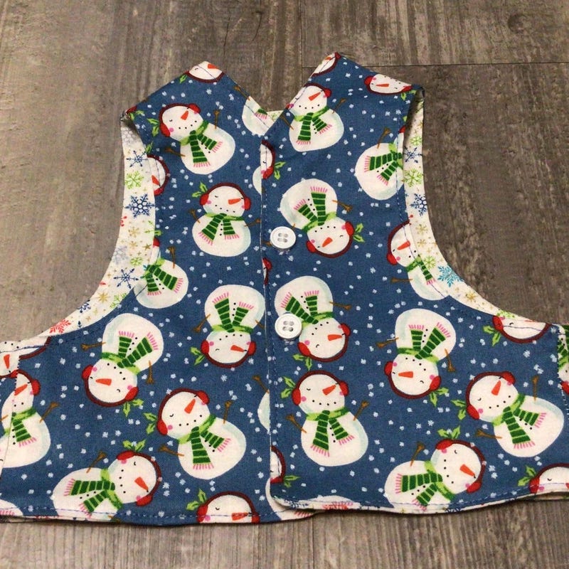 Snowman Vest - Etsy
