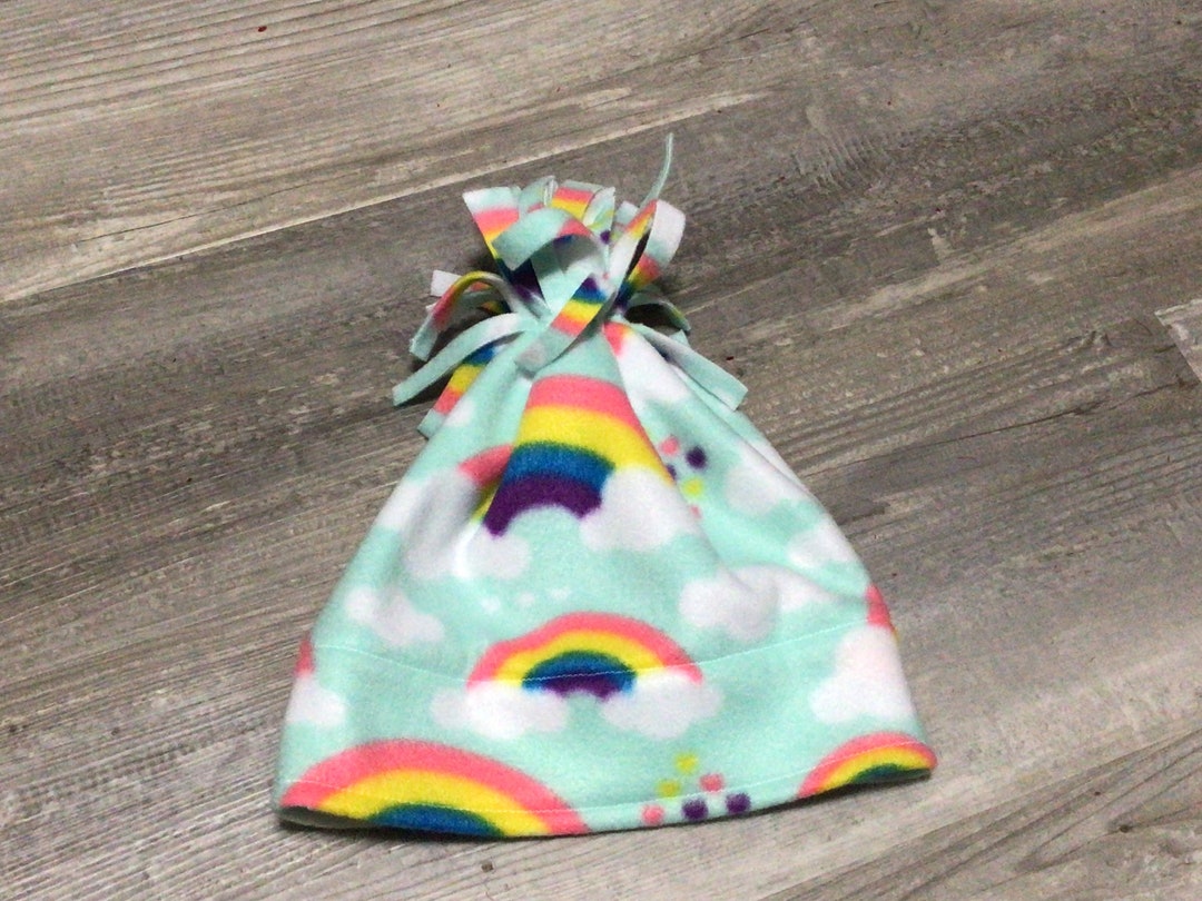 Rainbow Fleece Hat,kids Stocking Cap,winter Child Hat,handmade ...