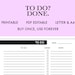 To Do List Printable | PDF Editable | Letter & A4 - Etsy
