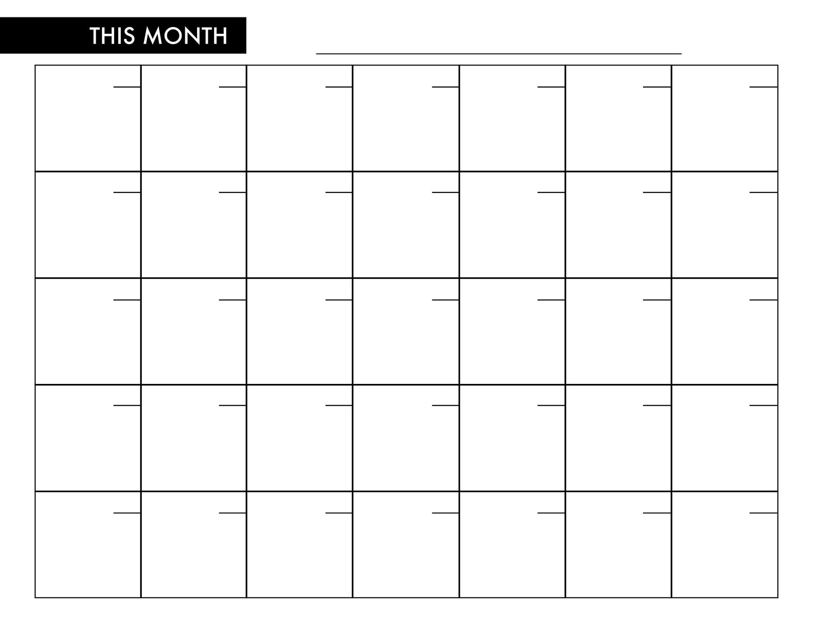 Monthly Calendar | Planner | Letter & A4 - Etsy