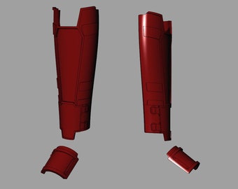 Deadpool 2 Shin Guards and Boot Armor With Metal Front Plate - Etsy