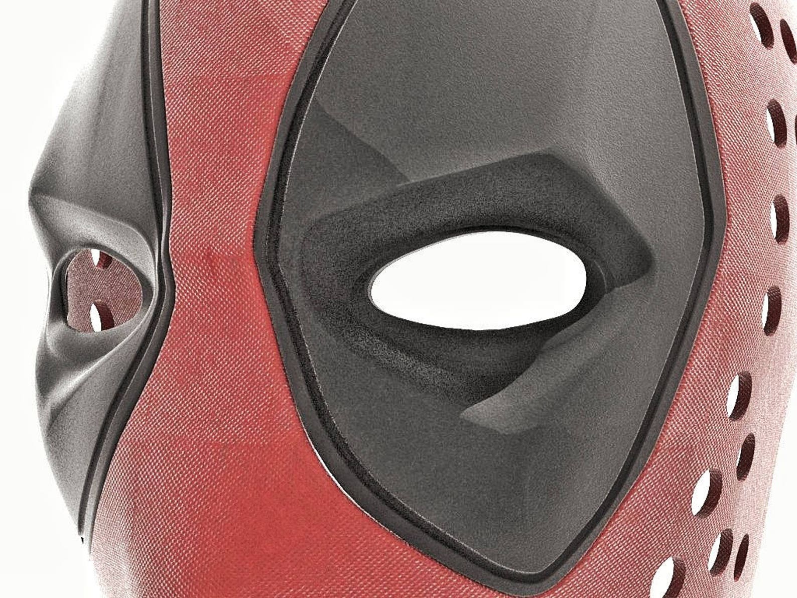 Deadpool Faceshell | Etsy
