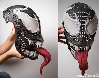 Venom Symbiote Faceshell and Lenses Set | Etsy
