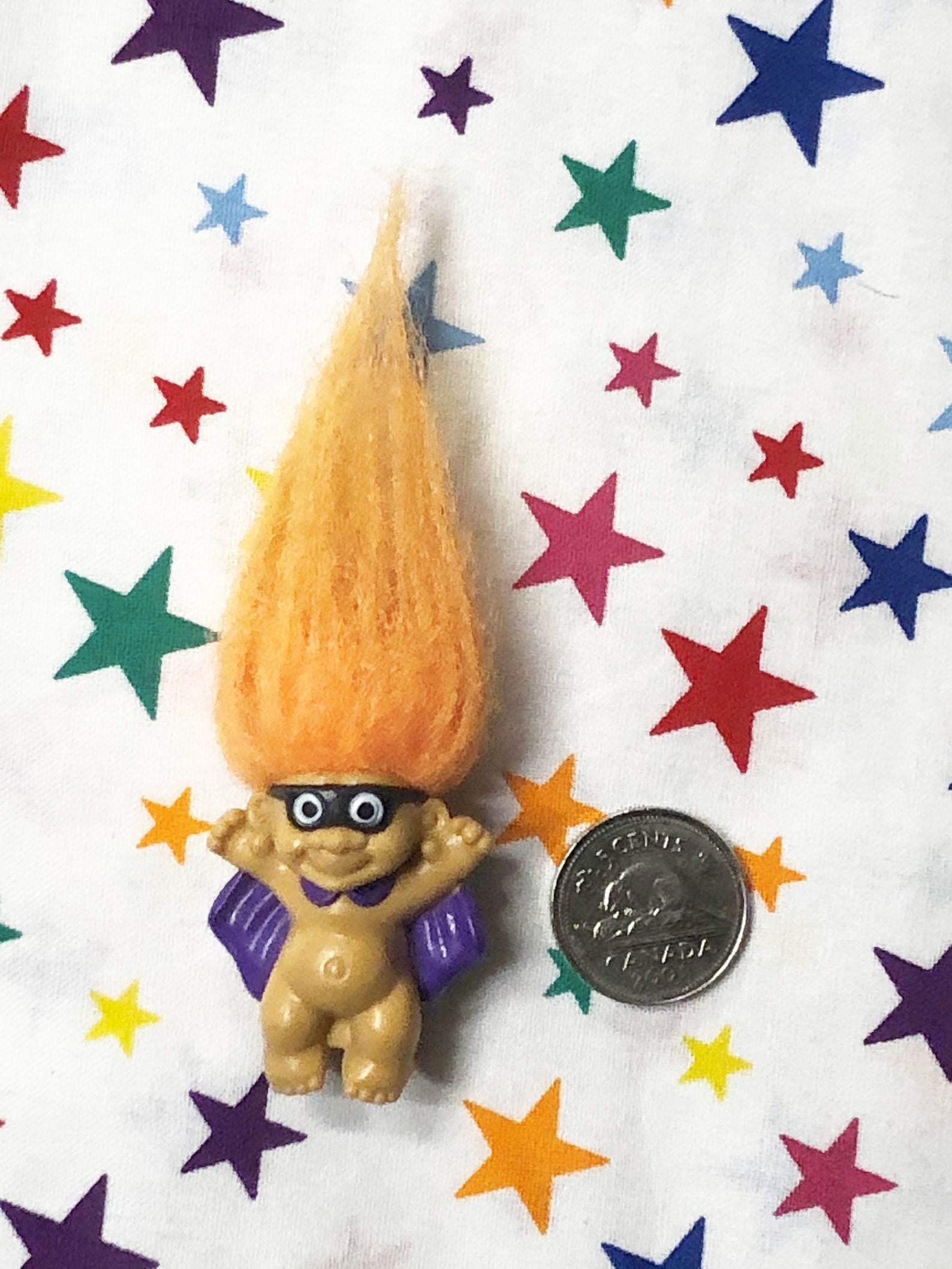 Vintage 1990's Wishing Star Troll Doll Pin | Etsy