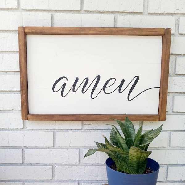 Amen Sign - Etsy