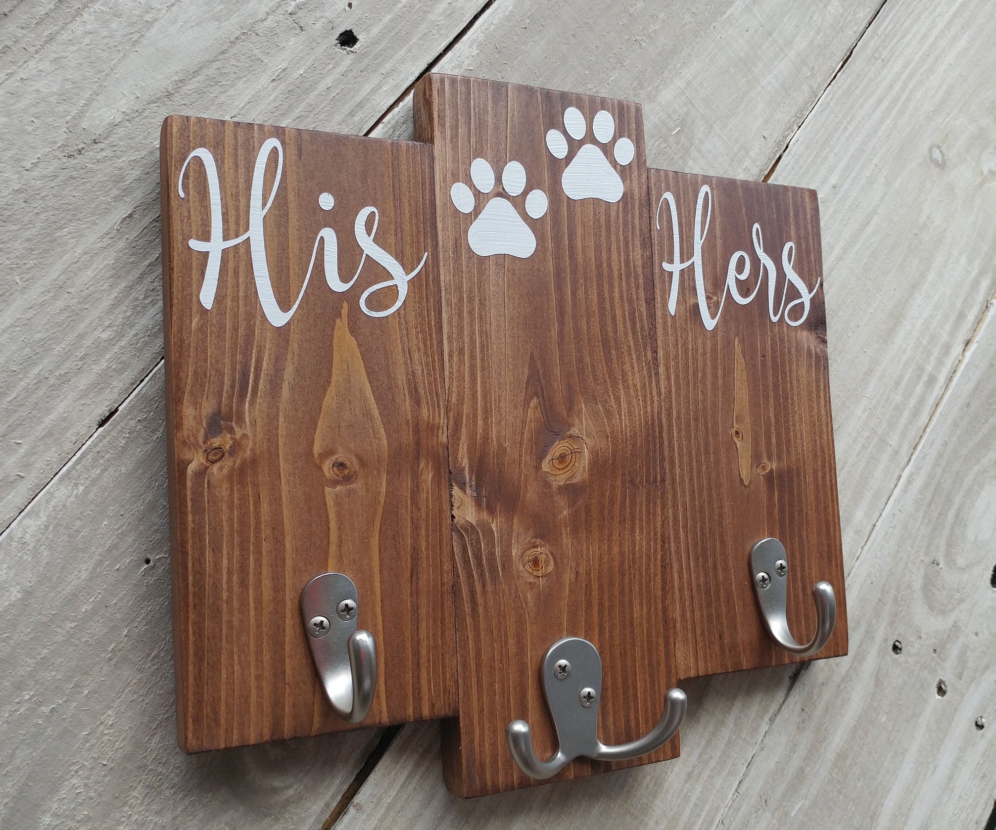 Key and Leash Holder His Hers Dog Key Hanger Key Holder for | Etsy Canada