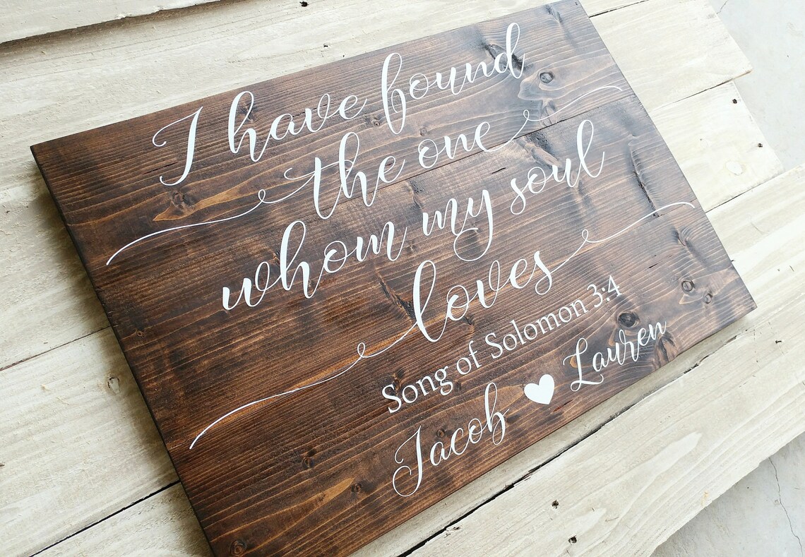 Custom Wedding Ceremony Sign Special Wedding Gift Song of - Etsy