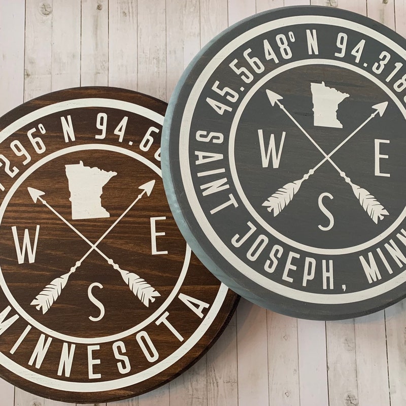 Coordinates Sign - Etsy