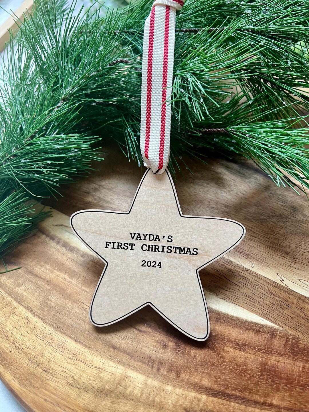 Personalized Babys First Christmas Ornament 2024, First Christmas, Baby ...