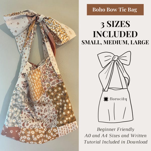 Large Bow Tote - Etsy UK