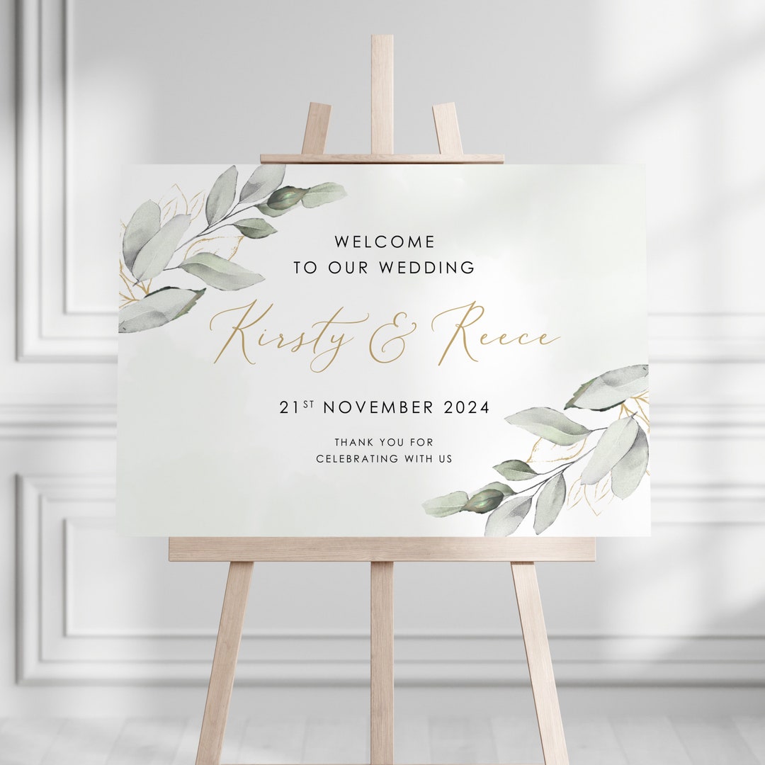 Personalised Wedding Table Seating Plan OR Welcome Sign, Seating Chart ...