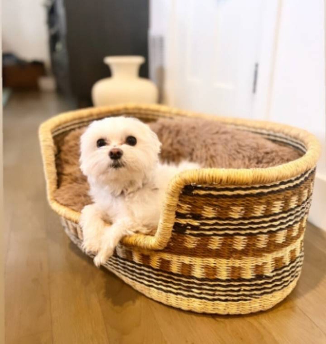 Comfortable Dog Basket Bed |dog Furniture | Puppy Bed | Bulldog Bed ...
