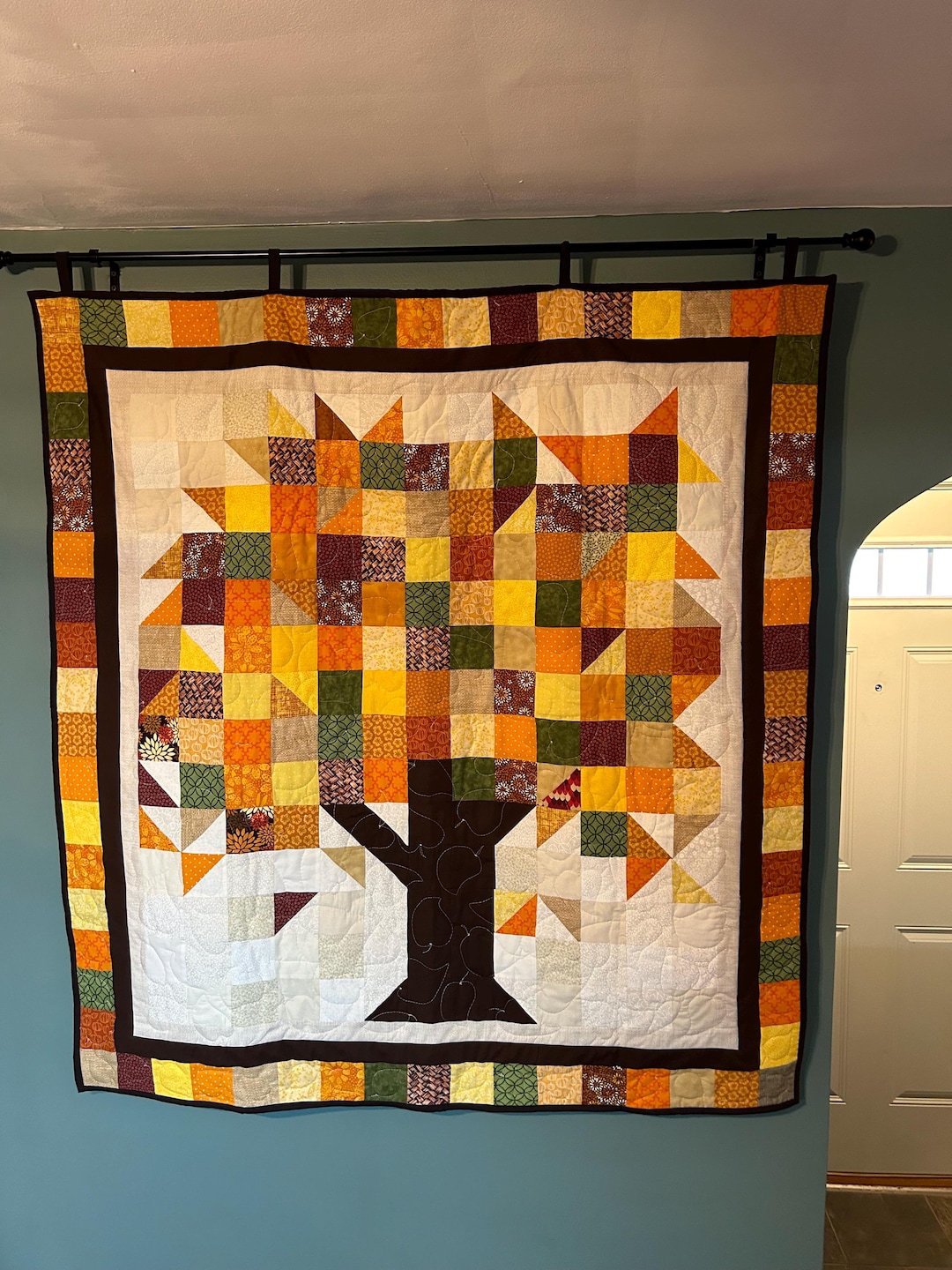 Quilted Fall Wall Hanging - Etsy