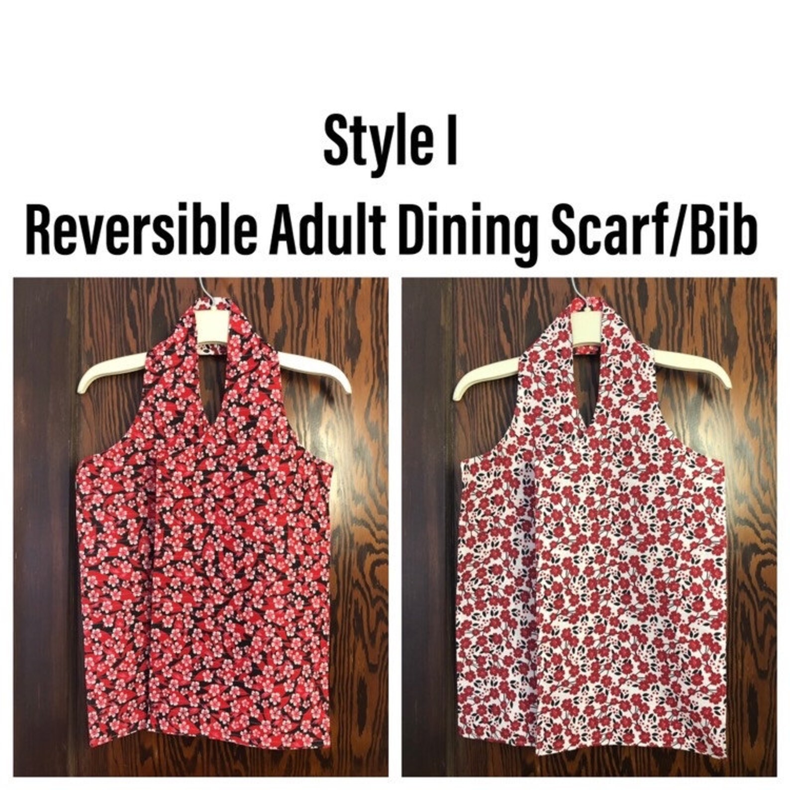 Reversible Adult Dining Scarf/bib - Etsy