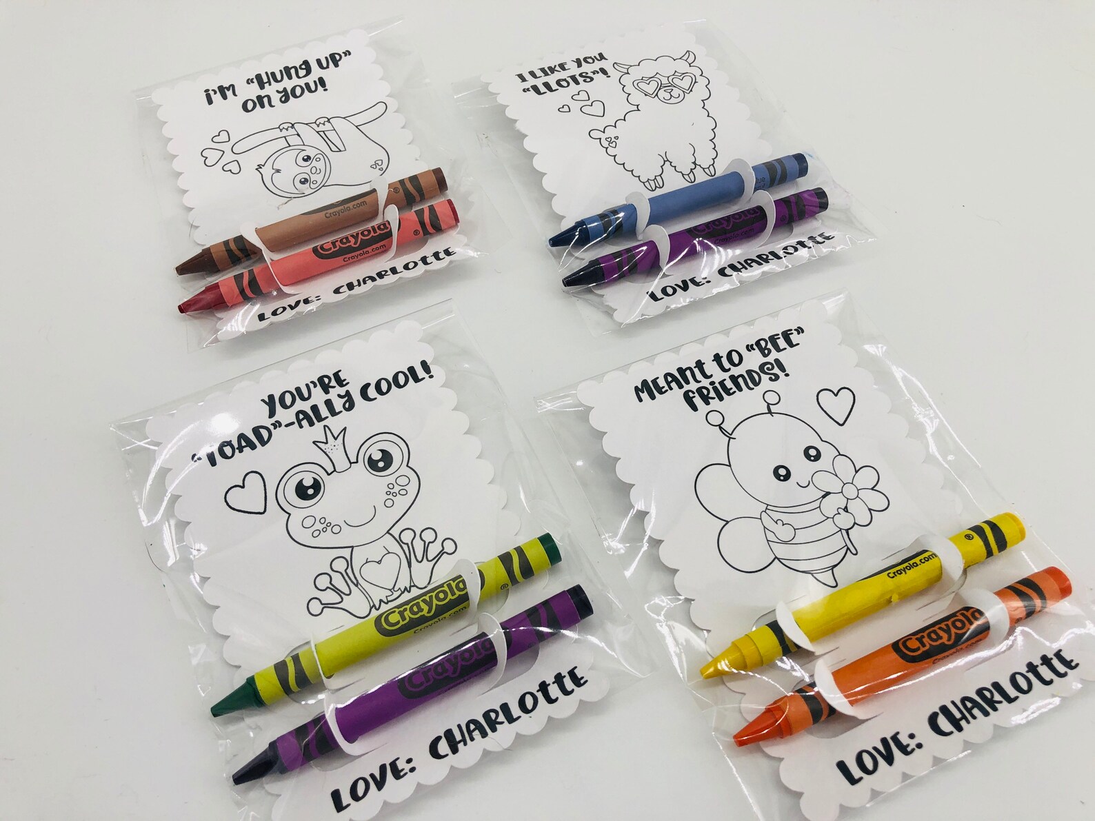 Monster Truck Valentines Day Coloring Cards, Crayons & Bags Included ...