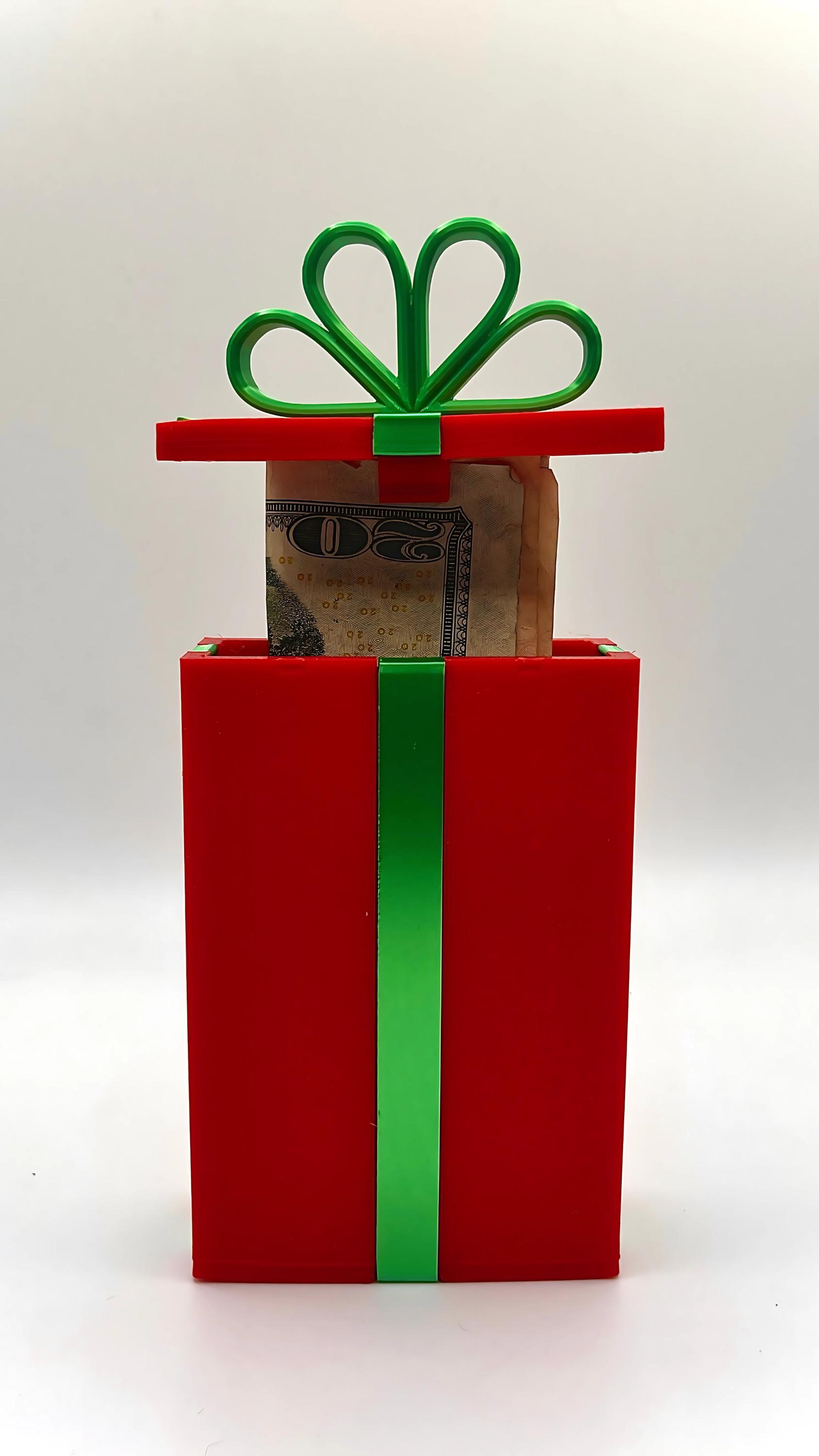 Customizable Gift Card Holder Box With Ribbon - Cash Presentation Box ...