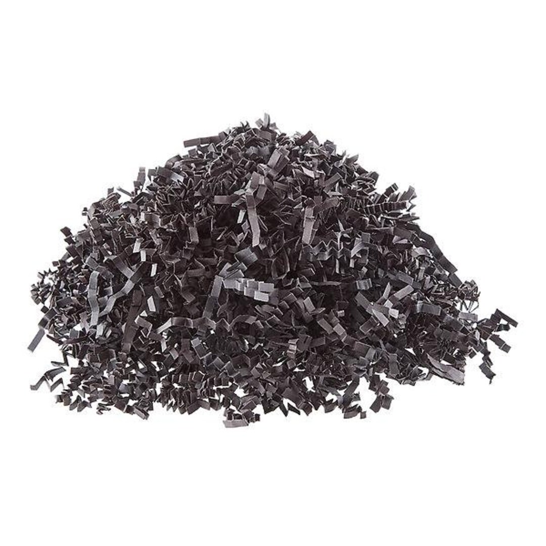 4 Oz Crinkle Shred Black Gift Basket Shred, Cut Paper Shred, Eco ...