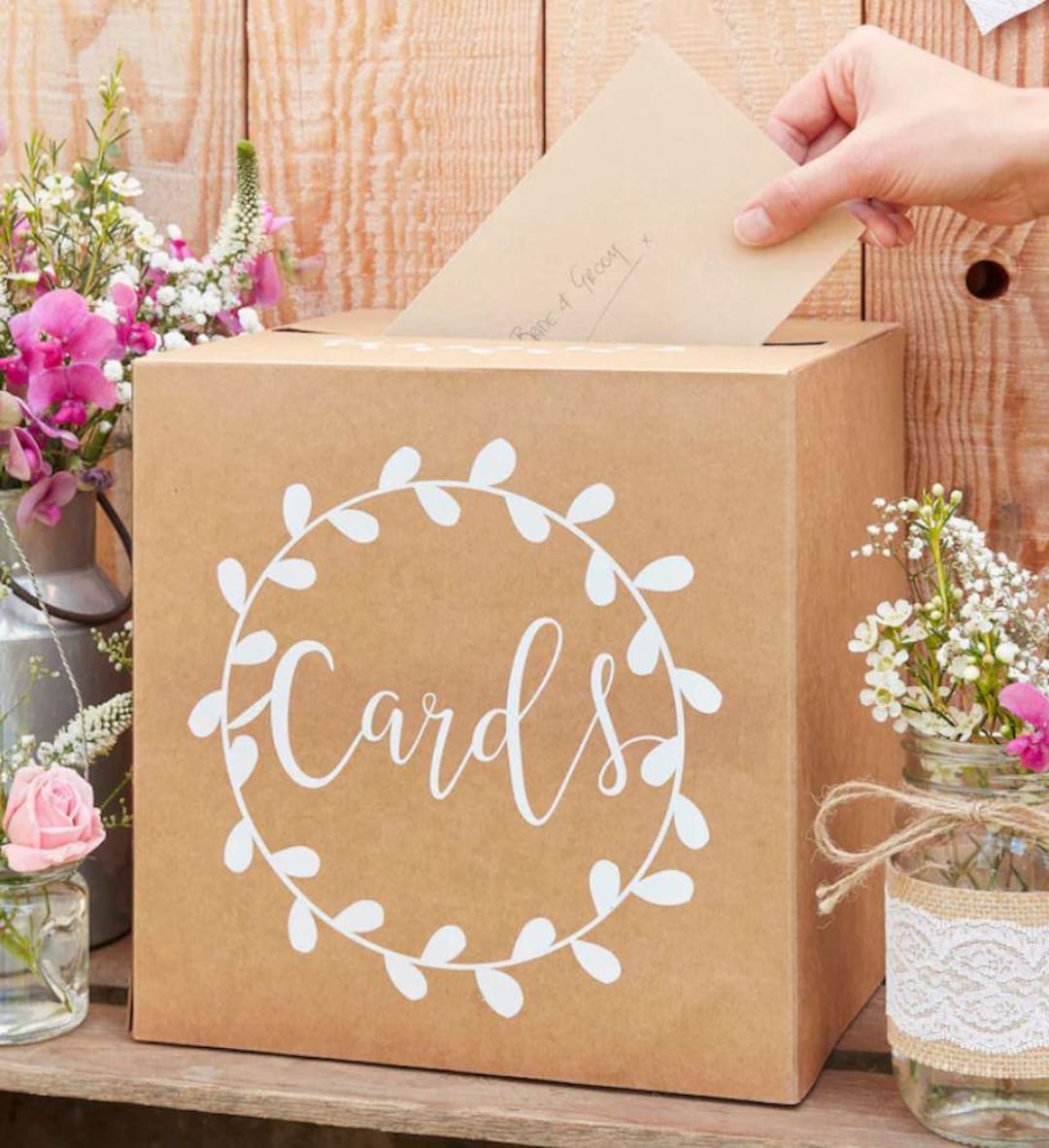 Kraft Wedding Cards Box, Wedding Decor, Wedding Cards Box , Wedding ...