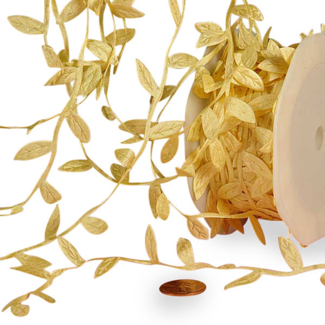 Ribbon, Beautiful Leaves Cord, 5 Yards, Weddings, Floral, Gifts, Bows ...