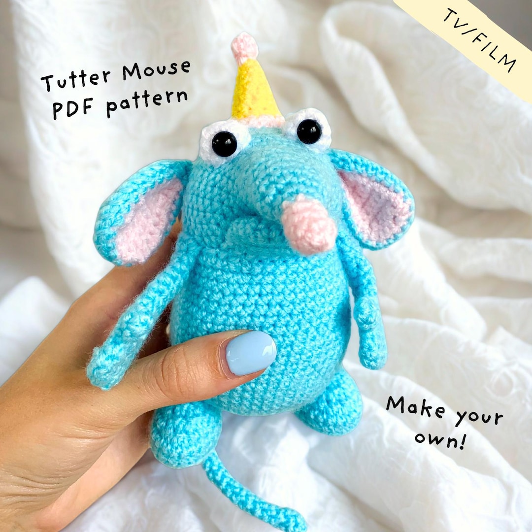 Tutter Blue Mouse Crochet Pattern PDF | ENGLISH | Amigurumi | Toy ...