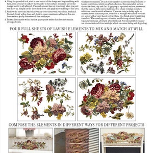 IOD Floral Anthology Transfer Pad - Etsy