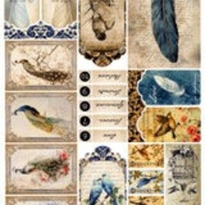 Vintage Birds Junk Journal Kit - Etsy