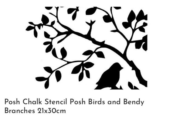 Birds On A Branch Stencil