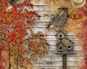 Moon Decoupage Paper - Etsy