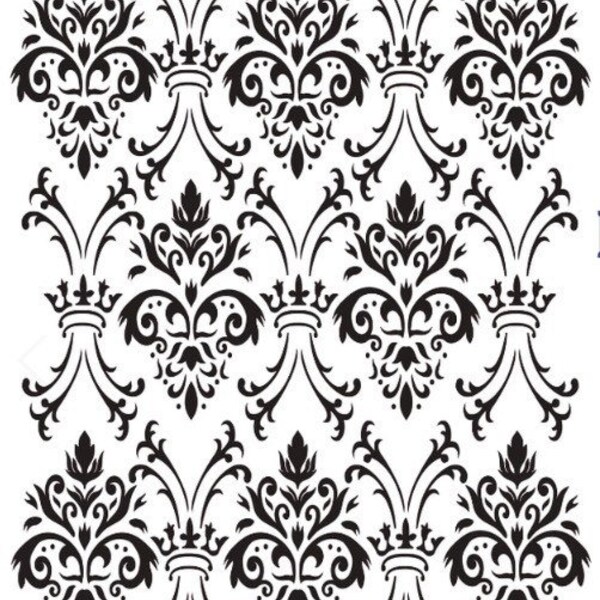 Damask Stencil - Etsy