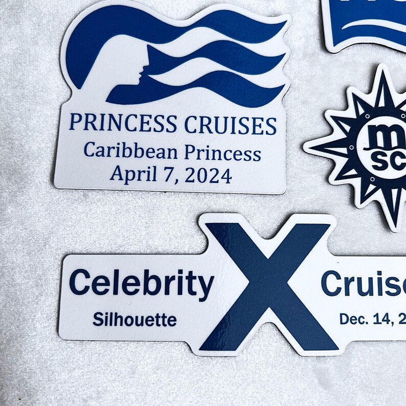 Personalized Cruise Door Magnets: Family Vacation Cruising Keepsake ...