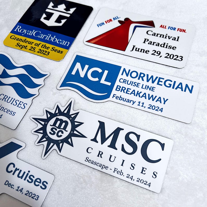 Personalized Cruise Door Magnets: Family Vacation Cruising Keepsake ...