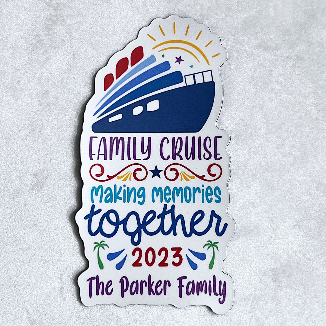 Family Cruise Making Memories Together Wall Door Magnet, Cruising Cabin ...