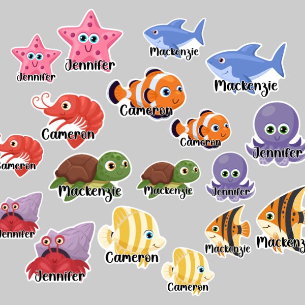 Sea Life Magnets - Etsy