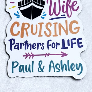 Husband & Wife Cruise Door Magnet – Personalized Cruising Partners for ...