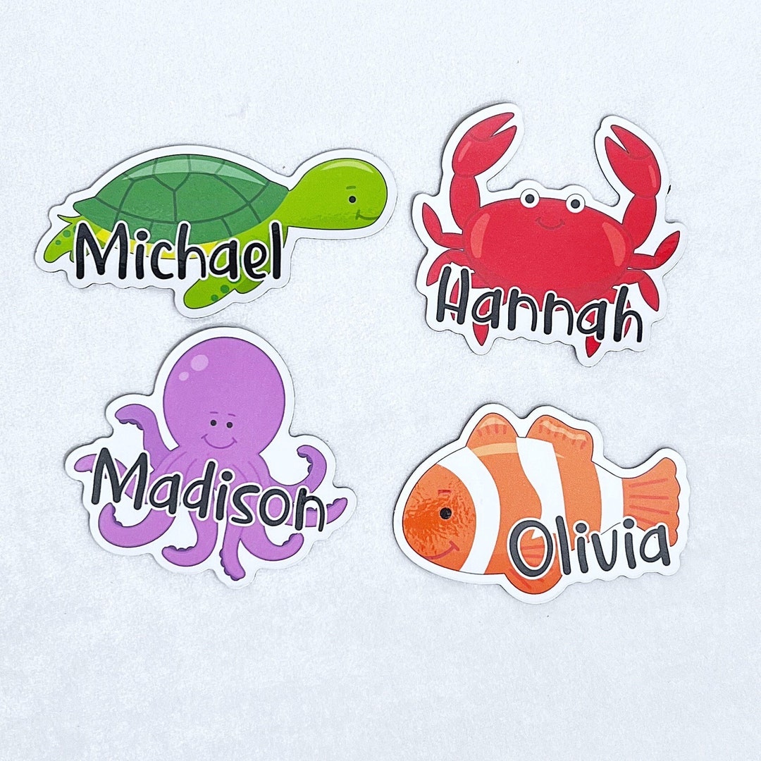 Cute Sea Creatures Cruise Door Decoration Magnet, Colorful Personalized ...