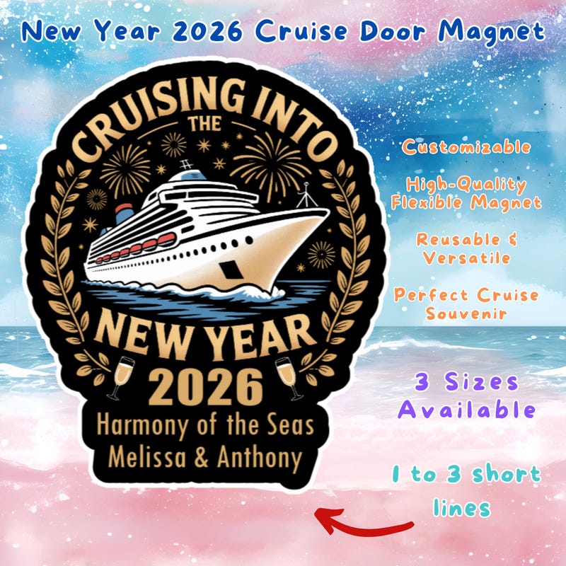 New Years Cruise Ornament - Etsy