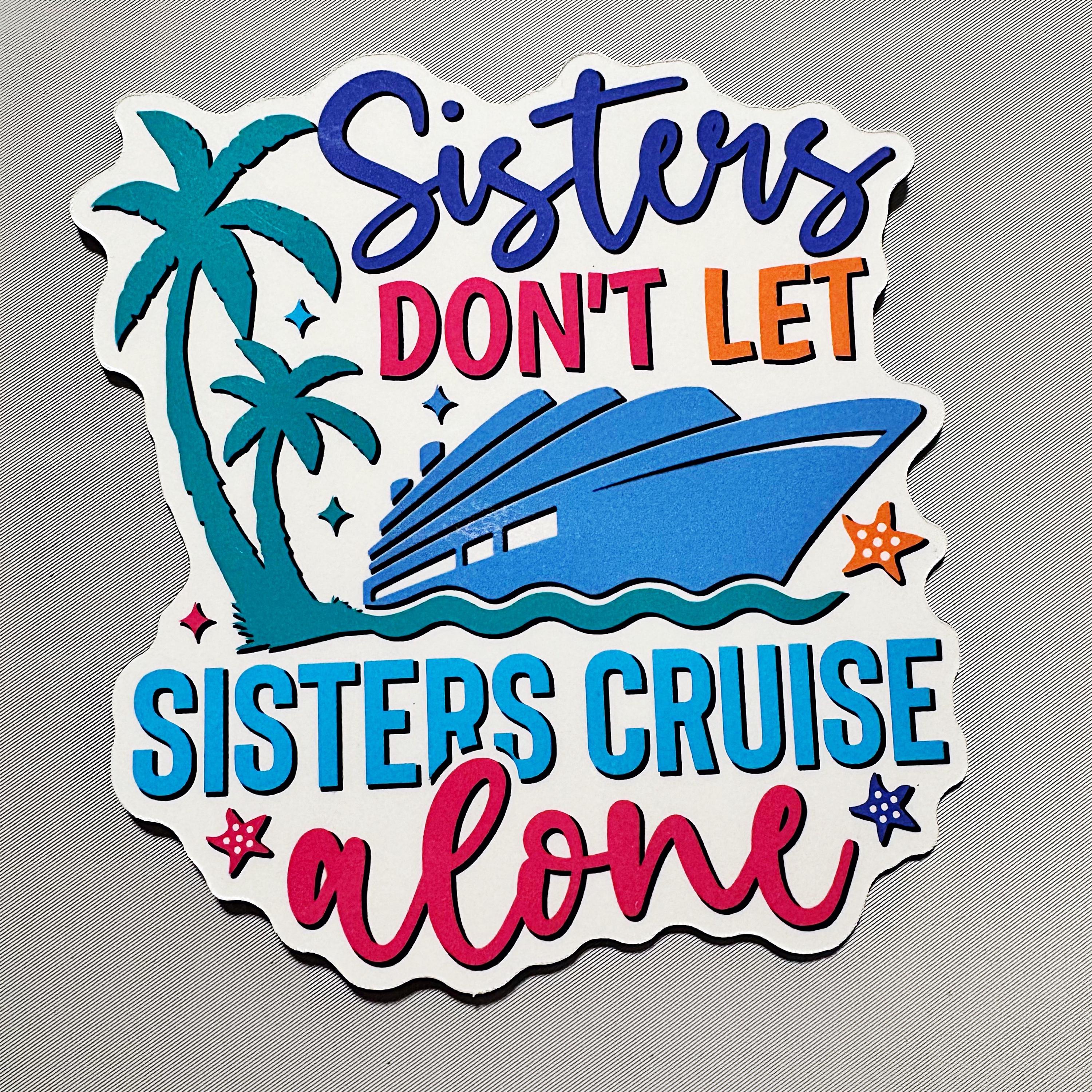 Sisters Cruise Door Magnets: Girls Trip Stateroom Decor, 4 Family ...