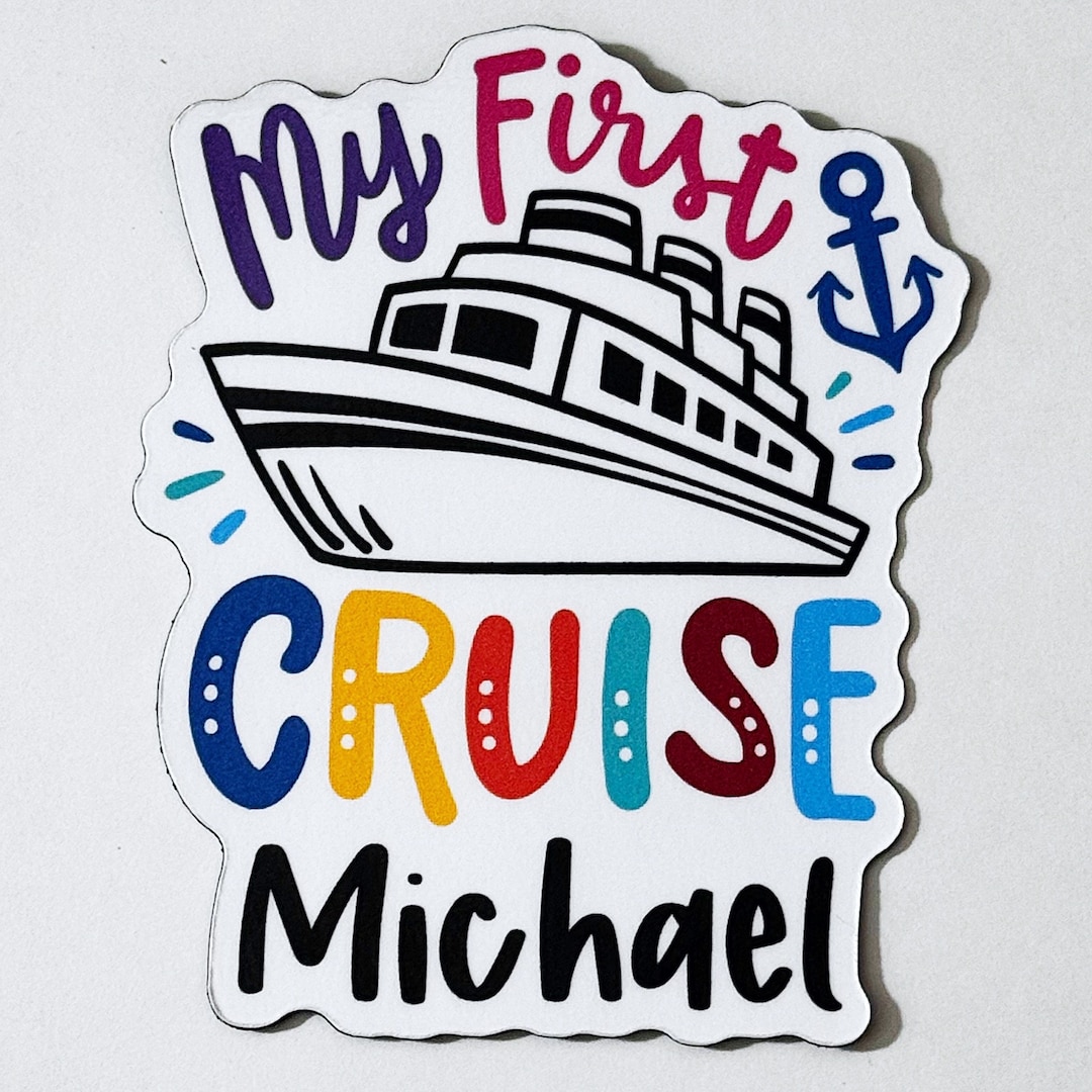 Kids My First Cruise Door Wall Decoration Magnet Sign, Personalized ...