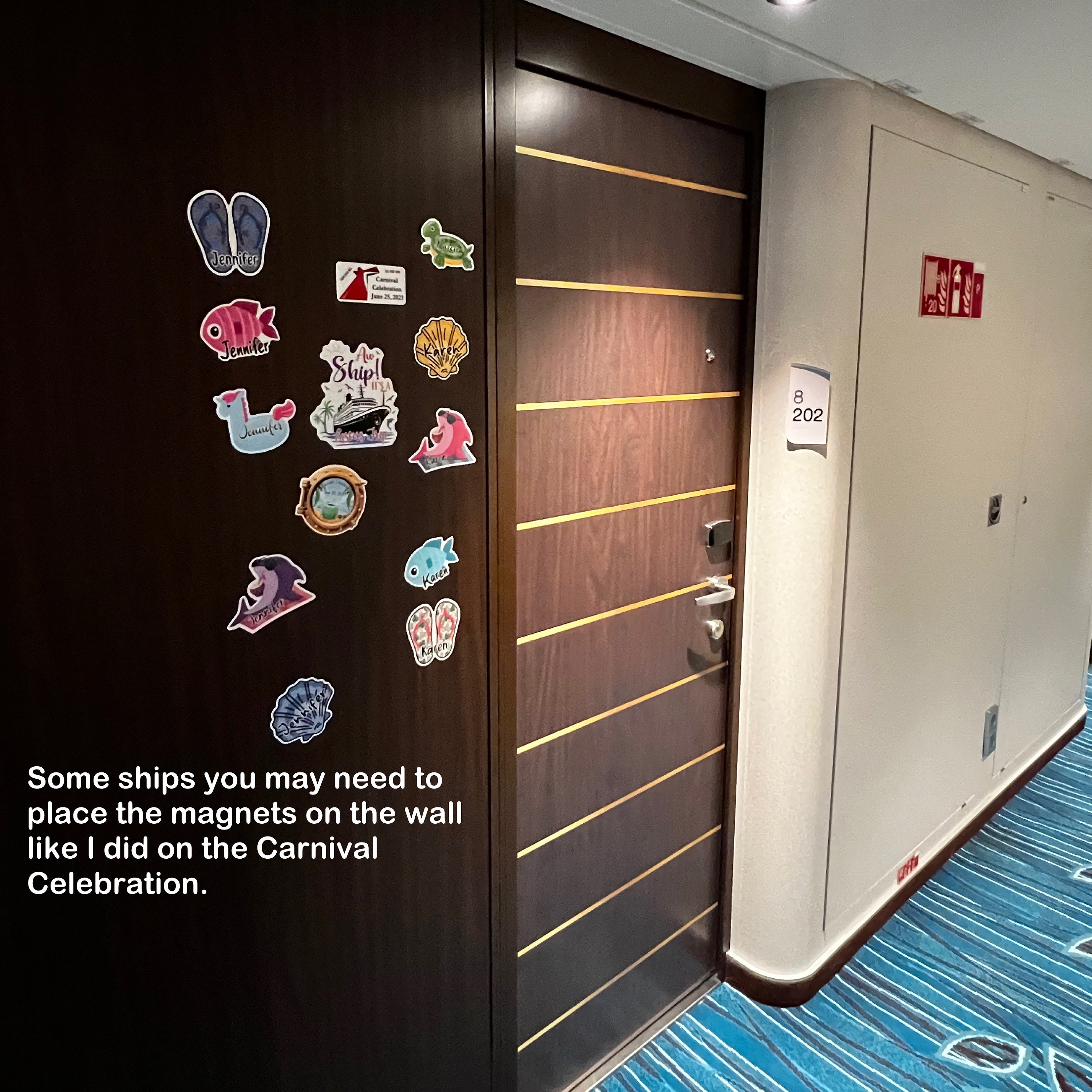 Personalized Graduation Cruise Door Magnet 2026 Grad Trip Cabin Wall