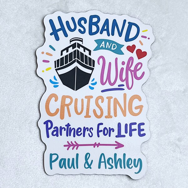 Magnet Husband and Wife Cruise Partners for Life - Etsy