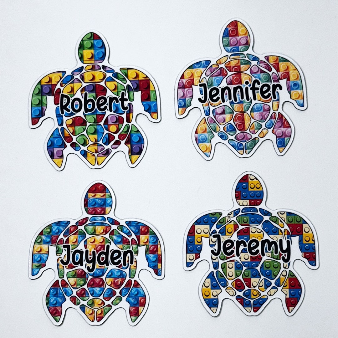 Toy Building Blocks Turtle Cruise Door Decoration Magnet Sign ...