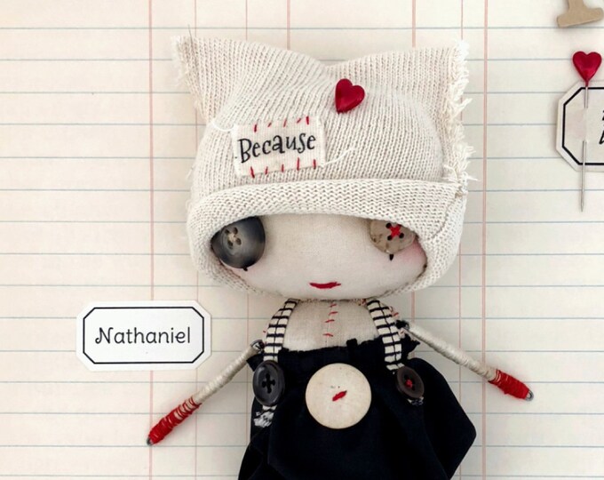 Art Doll : Nathaniel is a Cheeky Little Rascal a Unique - Etsy
