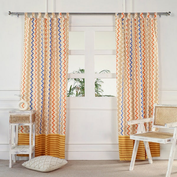 Block Print Curtains - Etsy