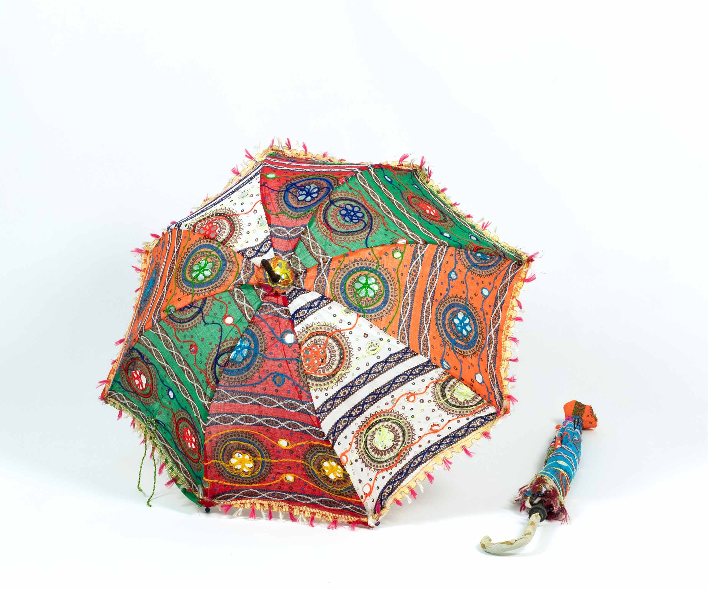 Colorful parasol made of cotton Ø approx. 70 cm patchwork | Etsy