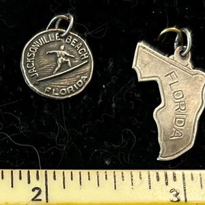 Vintage Florida Sterling Charms 1960s 1970s Very Solid Charms New ...