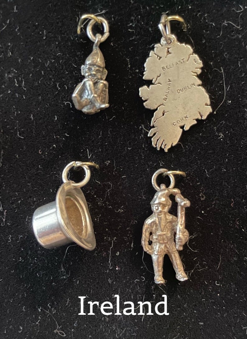 United Kingdom Travel Charms in Sterling 1950s to 1970s - Etsy